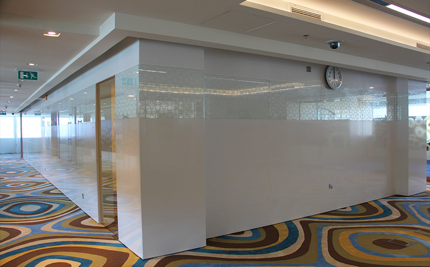 Wall Partition Design | Architectural | Office Dividers with Door